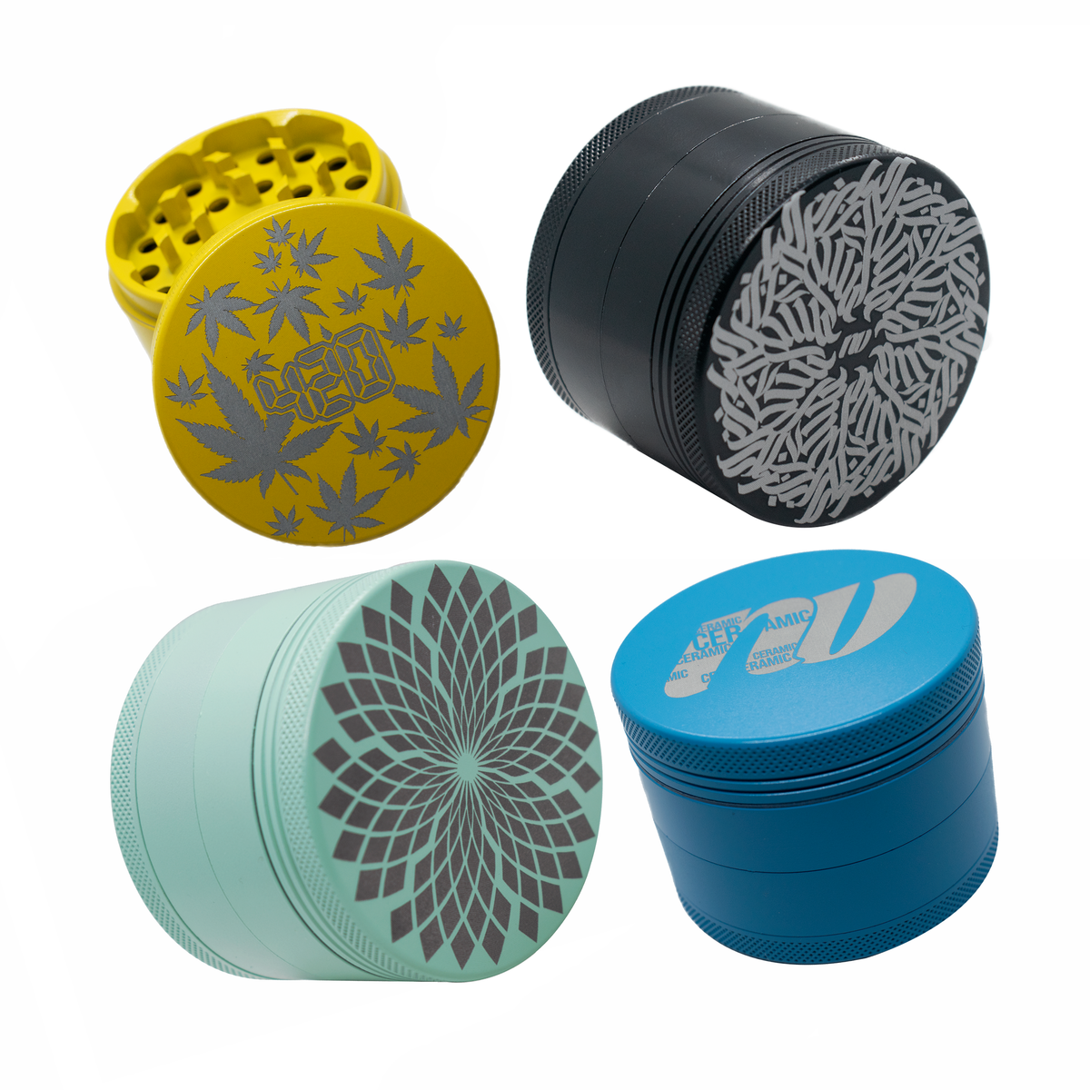 Ceramic coated Grinder - 4-piece - Ø63mm – nvgrinder